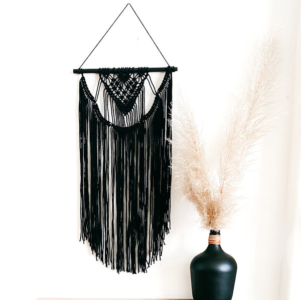 PANDORA | Black Macrame Wall Hanging | Rebel Villa