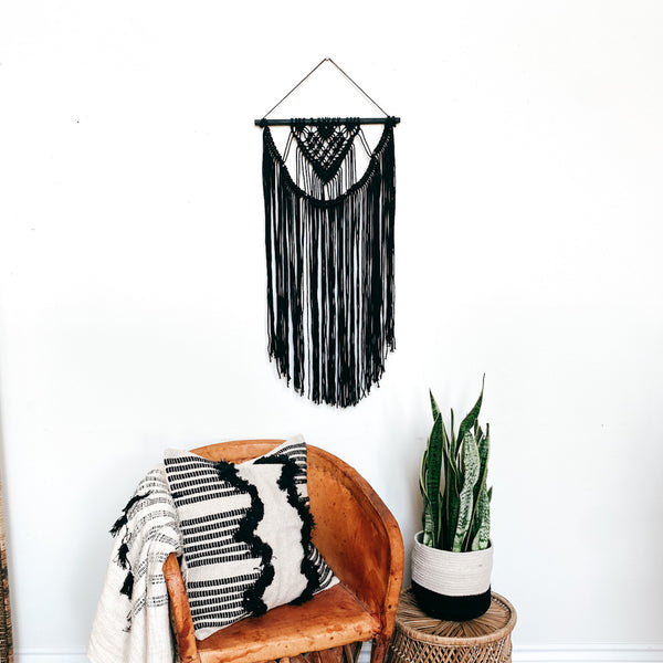 PANDORA | Black Macrame Wall Hanging | Rebel Villa