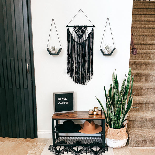 PANDORA | Black Macrame Wall Hanging | Rebel Villa